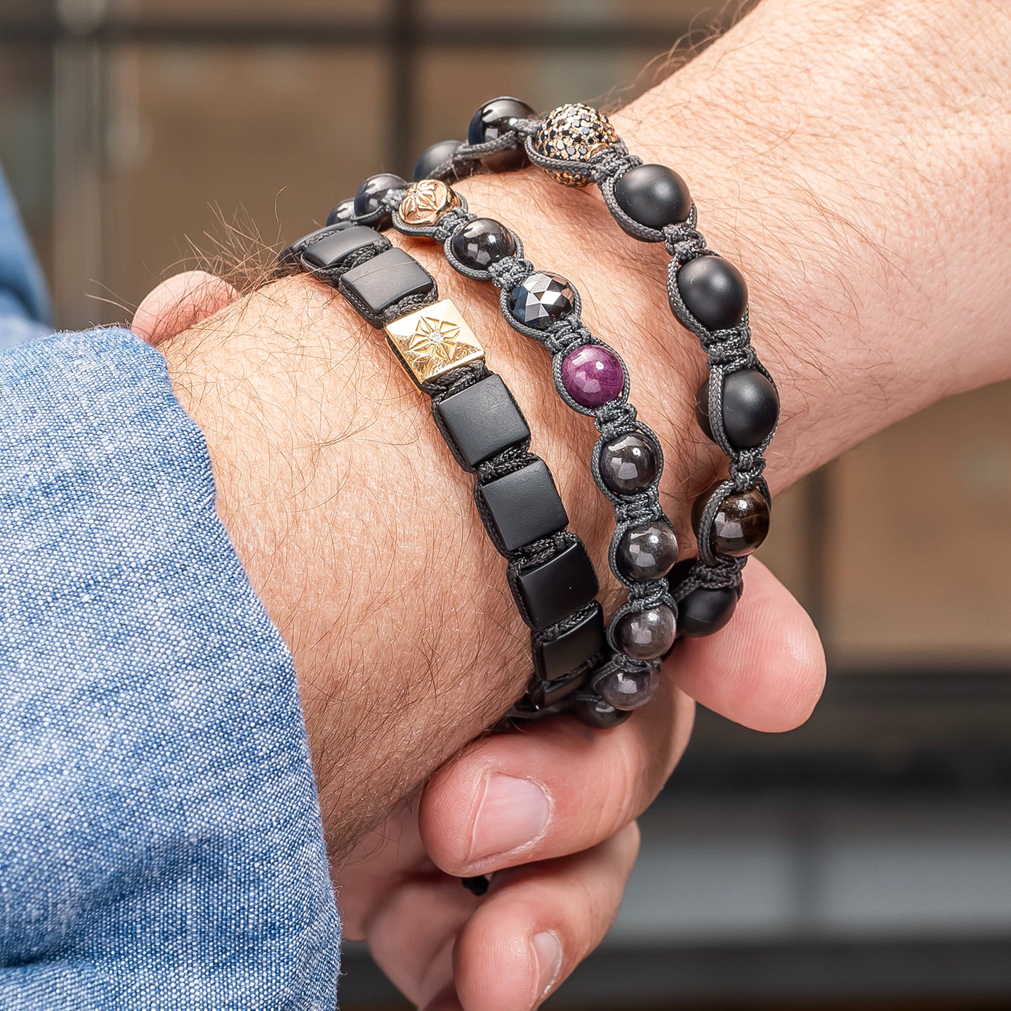Shamballa Jewels 10mm Lock Bracelet